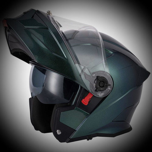 Vcan H276 Gradient Green>Blue Flip Front Front Adventure Crash Helmet ...