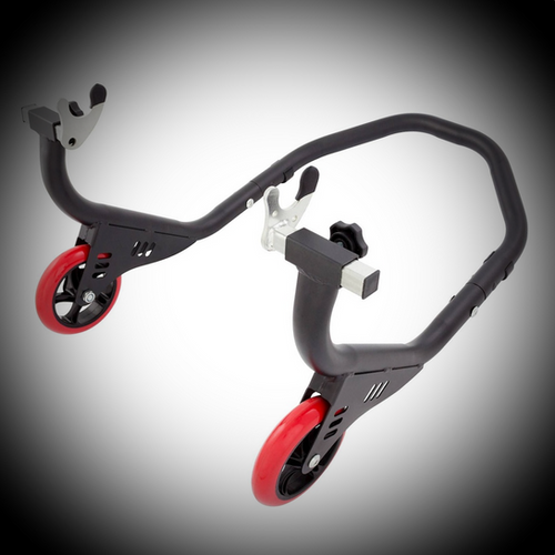 BikeTek Rear Elite Pro Big Wheel Matt Black Track Paddock Stand | Into Gear