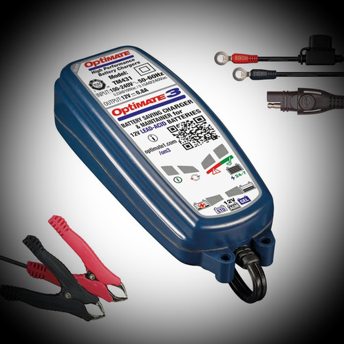 Optimate 3 12v 0.8Amp Motorcycle Battery Maintainer Charger | Into Gear
