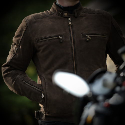 Merlin Miller TRF Brown Men's Leather Jacket | Into Gear