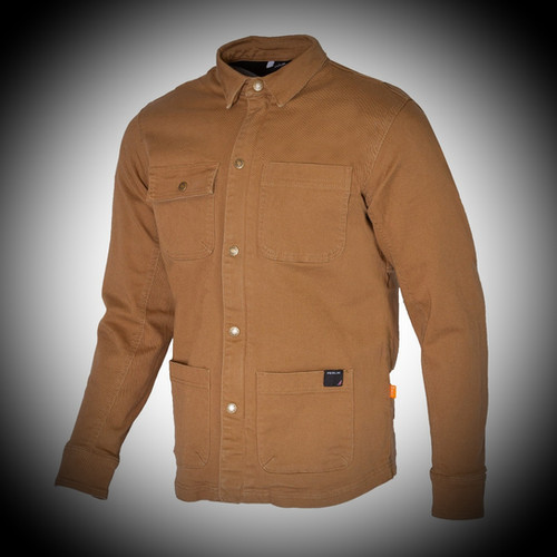 Merlin Carter Camel Brown Men's Single Layer D30 Ghost Riding Shirt ...