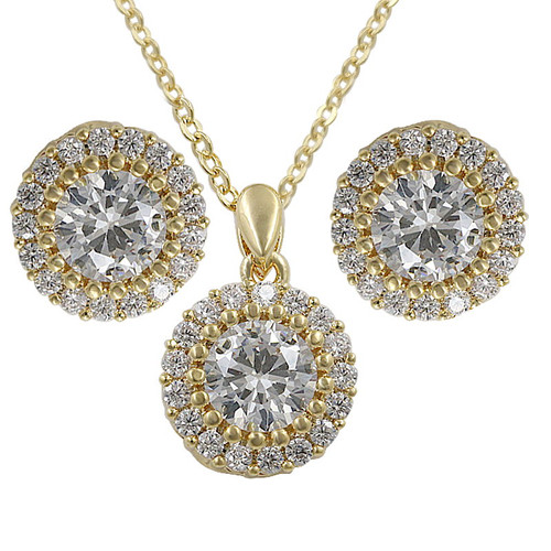 Bianca Gold Bridal Jewellery Set | Adorned Bridal Accessories