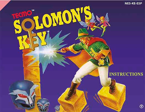 SOLOMON'S KEY - MANUAL NES (spanish version) | Retrokingbox