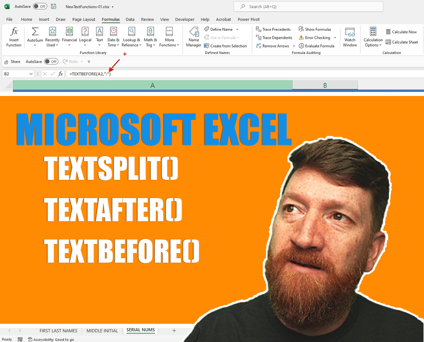 Announcing New Microsoft Excel Text Functions Textsplit Textbefore Textafter