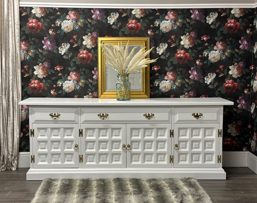 LargeWhite Four Door Sideboard by Younger Toledo | website
