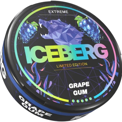 Iceberg Extreme Grape Gum - 130mg | THE SNUS LIFE