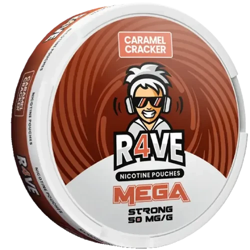 Rave Caramel Cracker - 50mg | THE SNUS LIFE