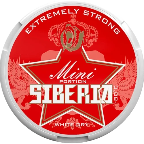 Siberia Extremely Strong White Dry Portion Mini - 43mg | THE SNUS LIFE