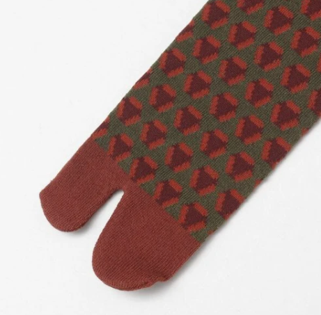 Japanese Tabi Socks- 2 Toe Japanese Style Socks Hexagon Design | Uki Uki
