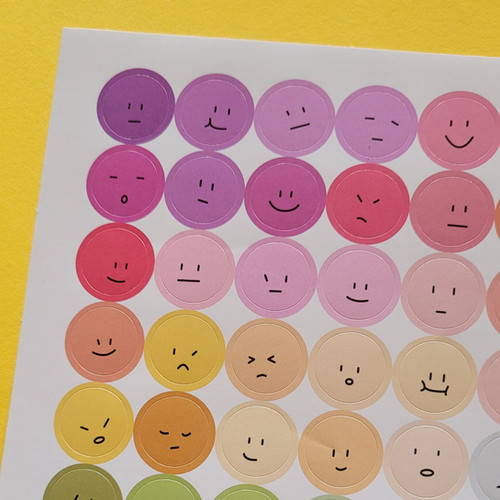 Circle Faces Sticker Sheet | Uki Uki