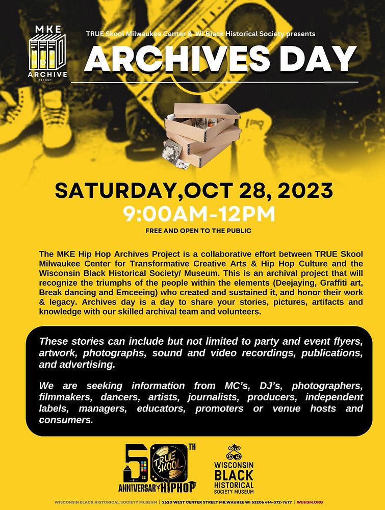 The MKE Hip Hop Archives Project hosts "Archives Day"