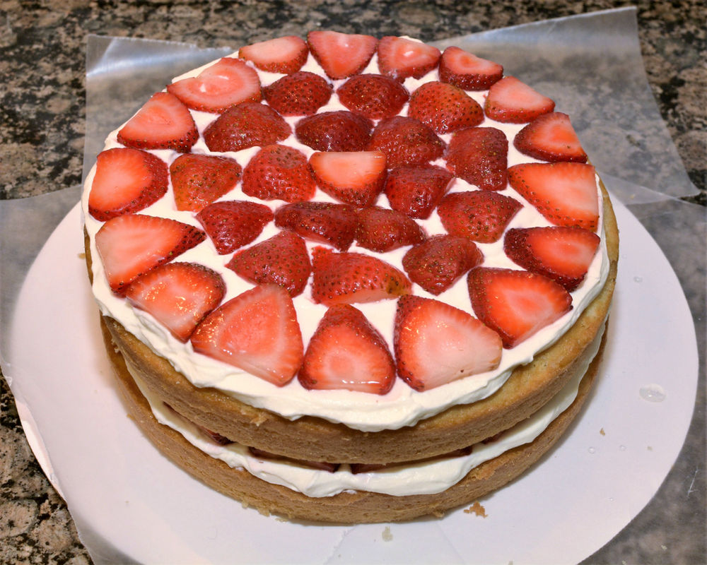 Strawberry Shortcake Layer Cake | Recipe
