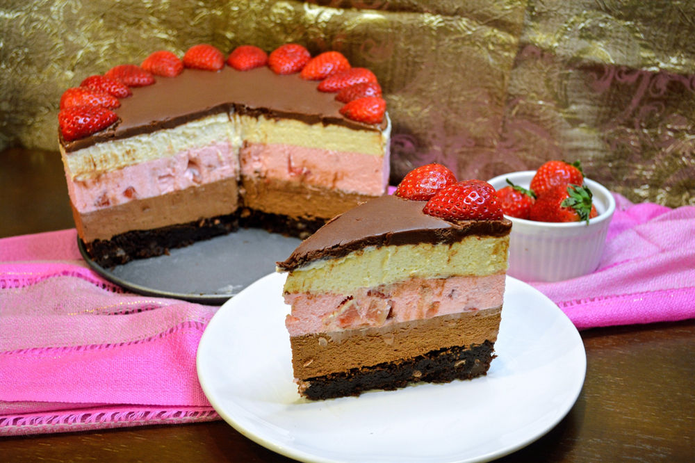 Chocolate Strawberry Mousse Cake | Recipe