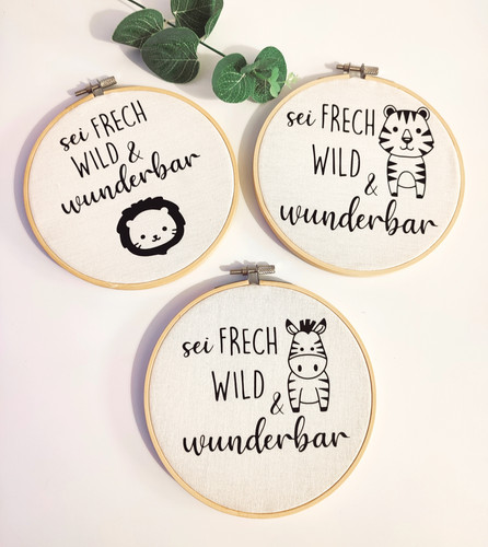 Stickrahmen Wunderbar | Die Plotterei