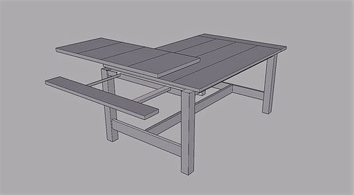 Breadboard extension Farm Table | Furniture by Design
