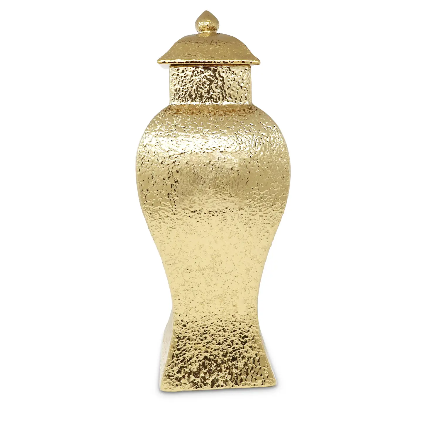 Hammered Gold Ginger Jar (2 Sizes) | DarlingDiamondDecor