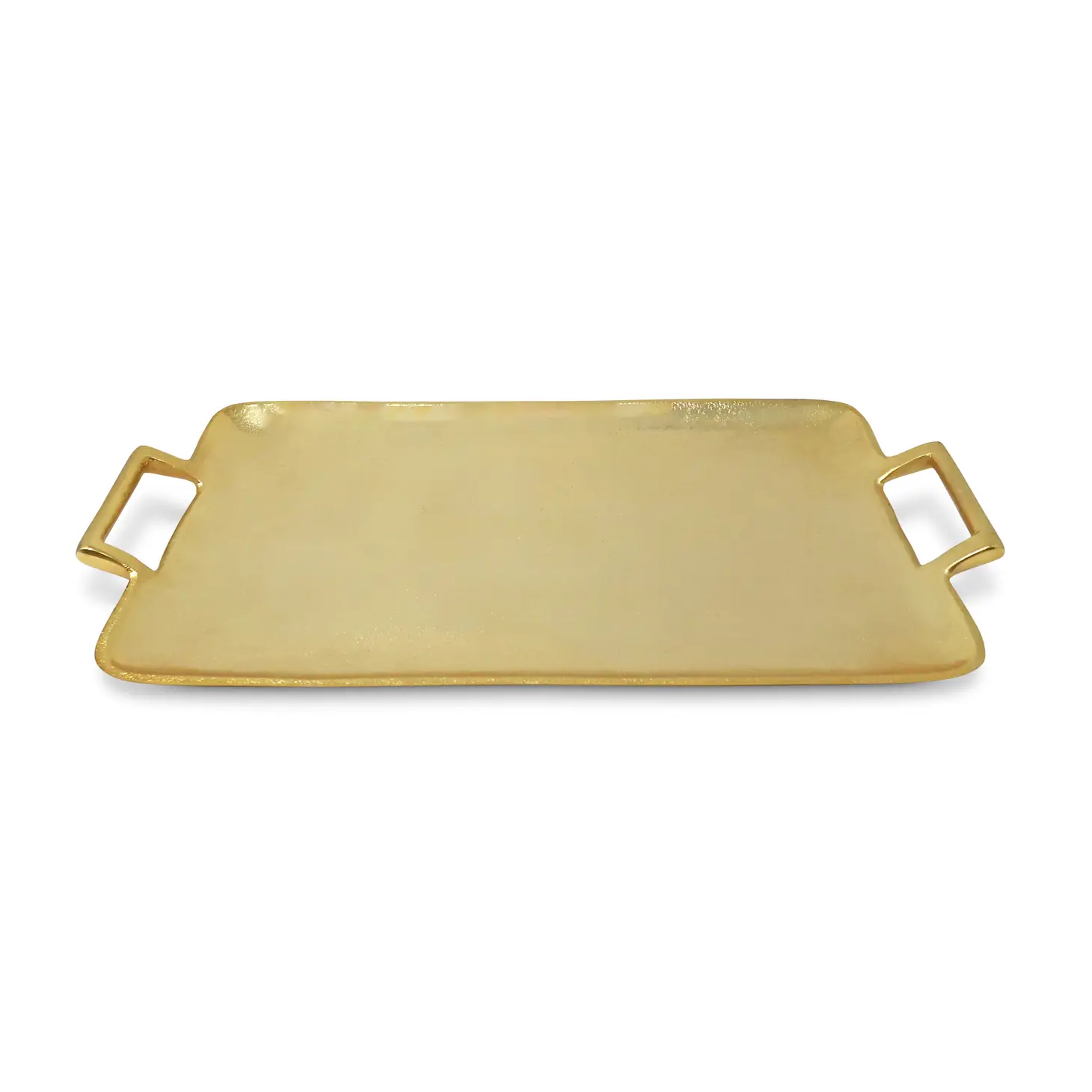 Gold Rectangle Serving Tray w/ Handles (2 Sizes) | DarlingDiamondDecor