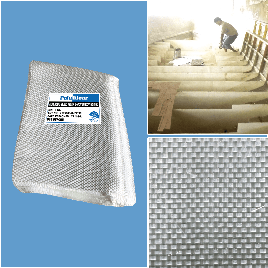 ACM BLUE GLASS FIBER E-WOVEN ROVING 800 | WOVEN OR STITCHED FIBERS