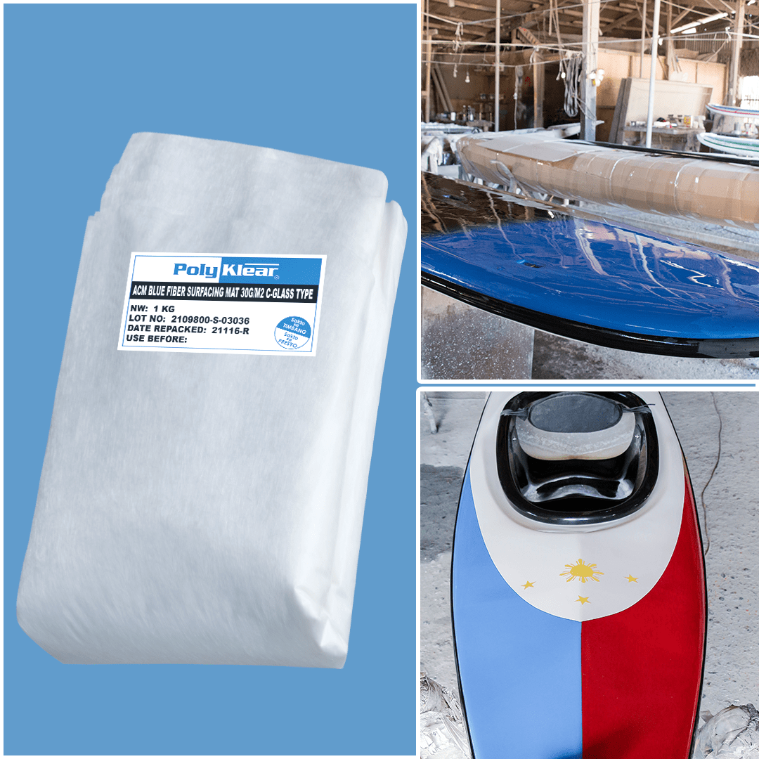 ACM BLUE GLASS FIBER SURFACING MAT | RANDOMLY-ORIENTED FIBERS