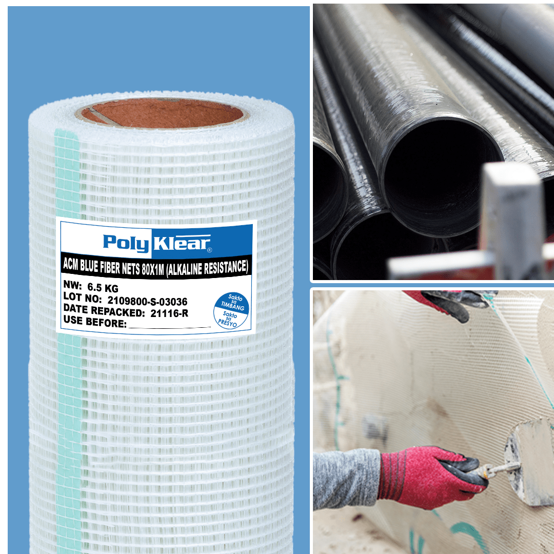 ACM BLUE FIBER NETS (ALKALINE RESISTANCE) 80X1M | WOVEN OR STITCHED FIBERS