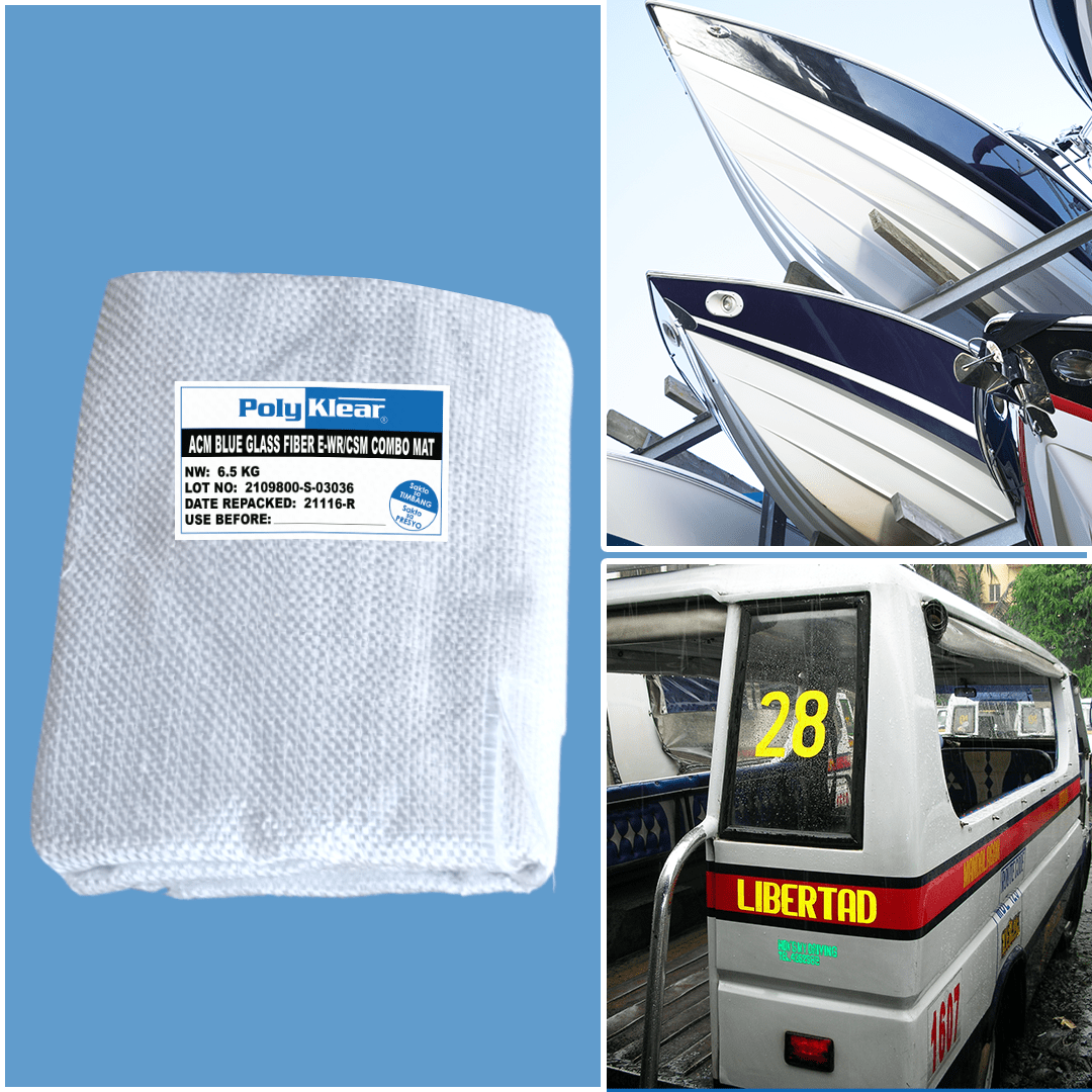 ACM BLUE GLASS FIBER E-WR/CSM COMBO MAT | WOVEN OR STITCHED FIBERS