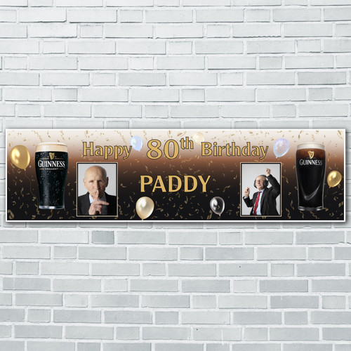 Personalised Guinness Birthday Banner | A Token Of Thought