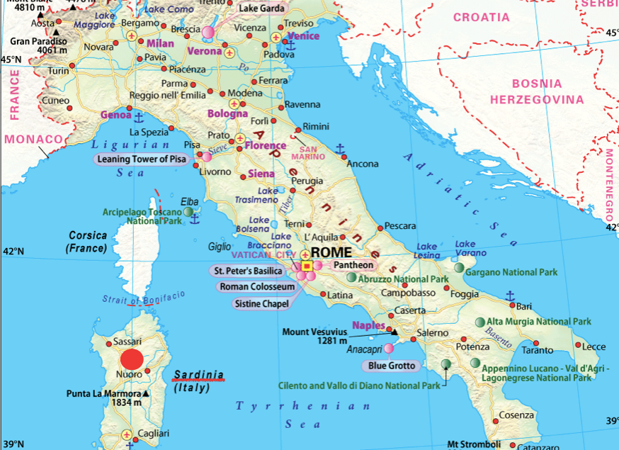 Sardinia - (AL 5) A 7 day self directed trip to the island of Sardinia ...