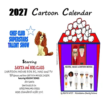 2027 Cartoon Calendar - Chef Club Superstars Talent Show ...