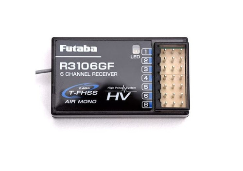 Futaba R3106GF 2.4G T-FHSS 6 Channel Air Mono HV Receiver | HOLK RC