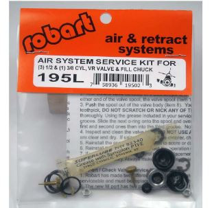 Robart #195L Large Scale Retract Air System Service Kit | HOLK RC