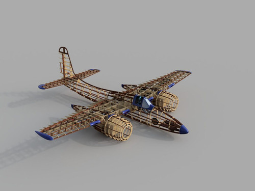 Grumman F7F-3 TIgercat 1/5 Short Kit by FOKKERC | HOLK RC