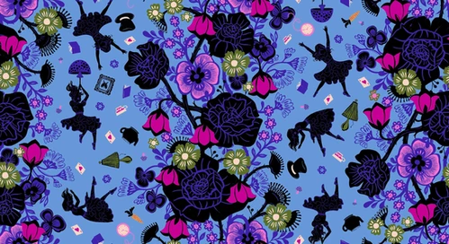 Ruby Star Society Hello Alice Rabbit Hole Lindley Blue RS2121 14 | Sew ...