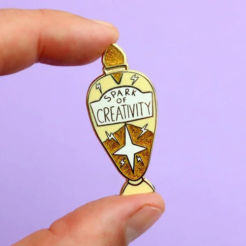 SPARK OF CREATIVITY LAPEL PIN | Sew Quirky