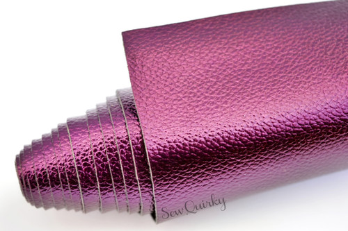 Metallic Vegan Leather - Berrylicious | Sew Quirky