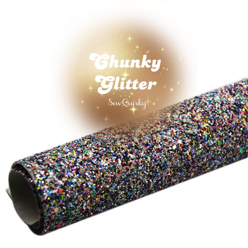 Chunky Glitter Vegan Leather/Vinyl - Stargazer | Sew Quirky