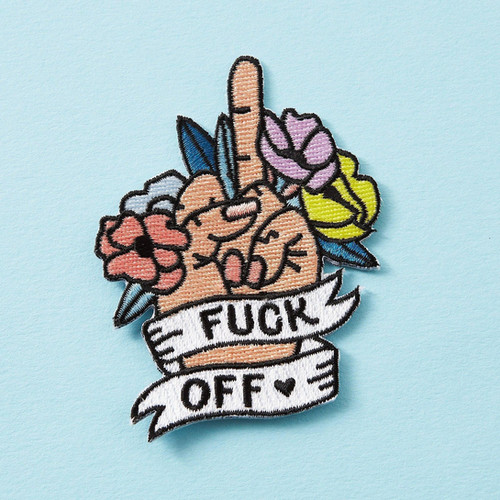 Fuck Off Iron On Patch | Sew Quirky