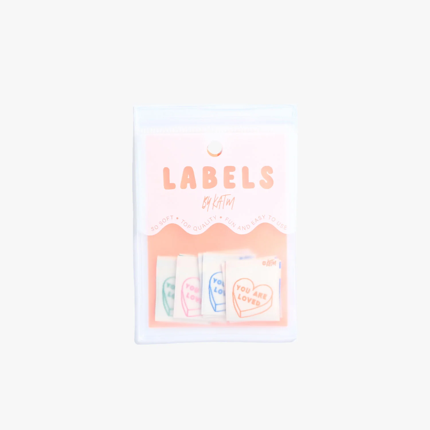 'You Are Loved' Labels | 6 Sew-in Labels | Sew Quirky