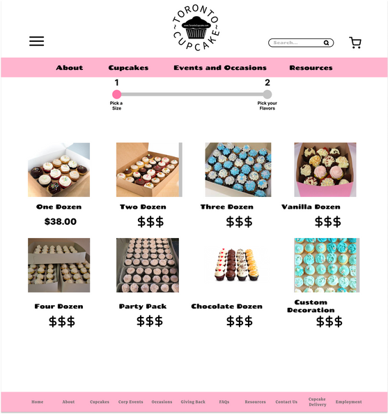 Toronto Cupcake Redesign | Dan Amaro Design