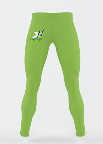 Plain XNation Tights - Green | Xceleration Nation