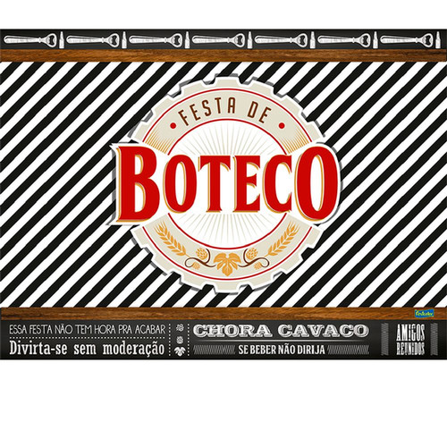 Painel TNT Festa Boteco 1,4 Metros | Painel para festa no tema Boteco ...