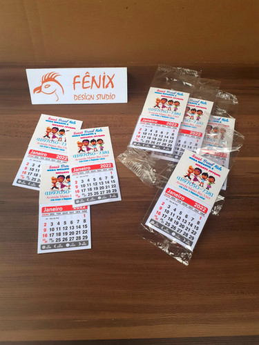 Calendário personalizado para sua loja ou negócio | Ímã de Geladeira ...