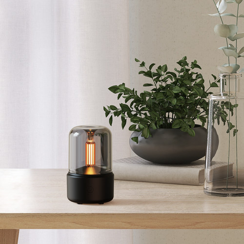 Vintage Bulb Oil Diffuser (Black) | Nudi Point