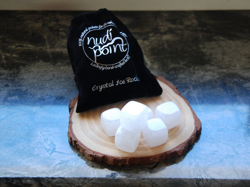 Crystal Ice Rocks (Set of 6) - Clear Quartz | Nudi Point