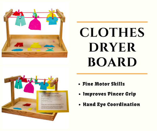 Cloth Dryer Board | Playtoddz Montessori