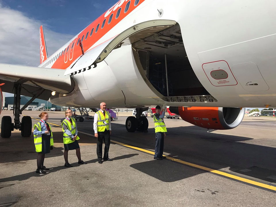 Cadets visit easyJet HQ