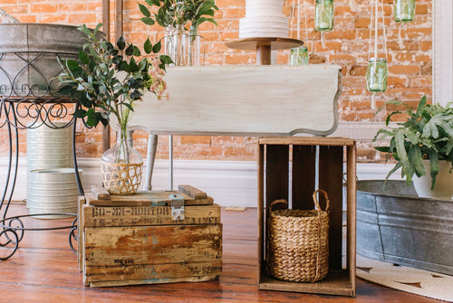 Antique crates and bullet boxes | MtnGreeneryDesign