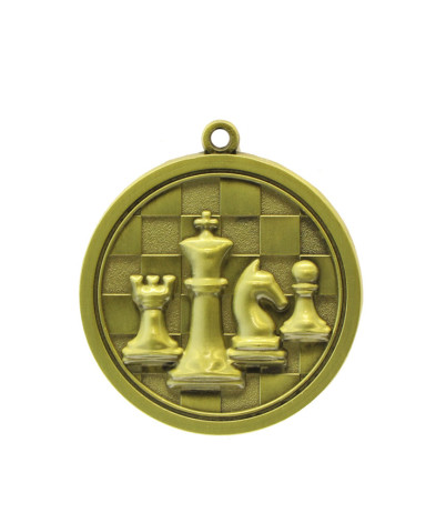 Chess - Gold Medal 4.5cm Dia | Ace Engravers