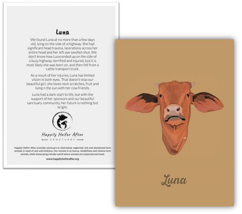 Happily Cows - Luna Greeting Card | Happily Heifer After