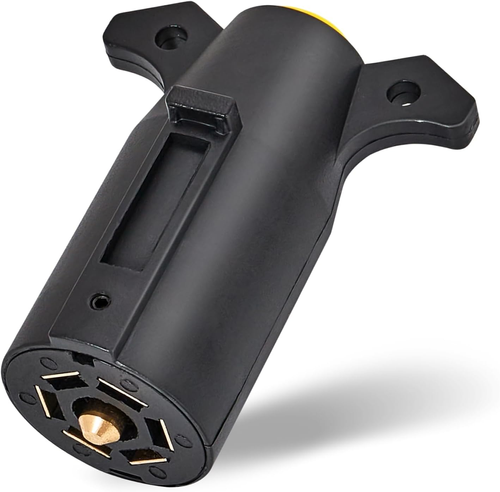 RV 7 Pin Trailer Plug Splice-In Replacement Trailer Side Male End 7 Way ...