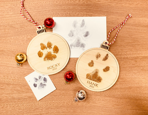 Paw Print Ornament | Nicole Letters